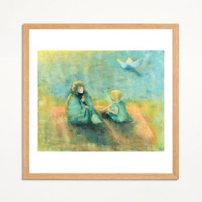 Martina Trchová | Na břehu Rám: Černý, Velikost: 60 x 60 cm