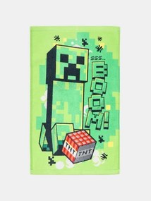 Sinsay - Bavlněný ručník Minecraft - zelená