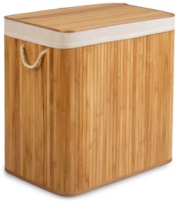 Bambusový proutěný koš na prádlo s víkem 150 l Massido ekologický úložný box