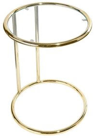 Art Deko příruční stolek zlatý 40 cm