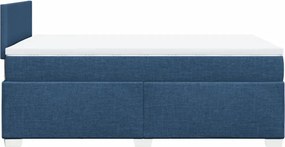 Box spring postel s matrací modrá 120x200 cm textil 3285854