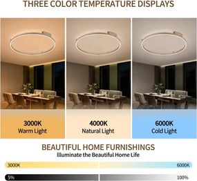 Brilagi - LED Stmívatelné svítidlo PORTOFINO LED/60W/230V pr. 80 cm béžová + DO