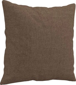 2místná pohovka s polštáři hnědá 140 cm textil 3200912