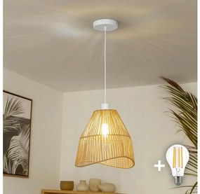 Brilagi - LED Lustr na lanku CERIA BOHO 1xE27/40W/230V pr. 30 cm hnědá