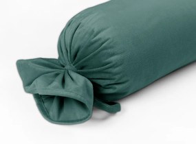 Biante Sametový polštář válec bonbon SV-021 Ledově zelený 15x60 cm