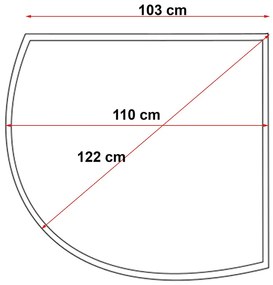 BPS-koupelny Hydromasážní box HYD-R712B 110, 110x110 bez sauny