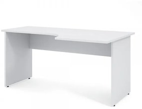 Ergonomický stůl Impress White 160 x 90 cm, pravý / Bílá