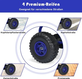 Costway Vozík Gokart s pedálem ruční brzdy Auto 30 kg Pedál Vozidlo