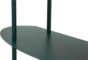 Zelenomodrý kovový konzolový stolek 34x118 cm Saturn – Mauro Ferretti