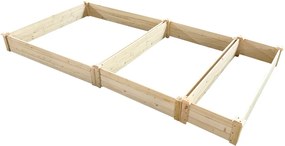 Modulární vyvýšený záhon, hnědý, dřevo, SANYM
