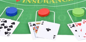 Sada karetních her 2v1 Poker & Blackjack se žetony a kartami