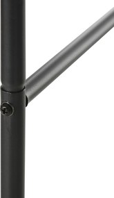 Outsunny Rose Arch Metal Archway Garden Arch Climbing Plants Climbing Plants Black 140x40x240cm | Aosom
