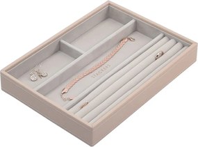 Krabička na šperky Stackers se 4 přihrádkami classic světle růžová
