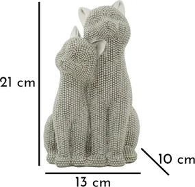 Dekorativní soška Sparky 21 cm stříbrná