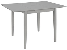 Rozkládací jídelní stůl šedý (80–120) x 80 x 74 cm MDF,  247627