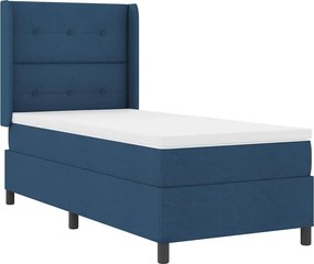 Postel s boxspringem s polštářem Modrá 200 x 80 cm textil 3341615