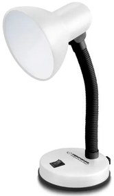 Stolní lampa na 1 žárovku E27, bílá