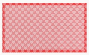 Omyvatelná rohožka Pink Heart
