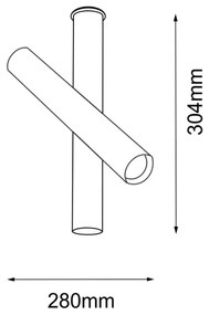 Amplex 8894 - Bodové svítidlo AKADI 1xGU10-MR11/15W/230V bílá/zlatá
