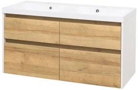 Mereo Mereo, Opto, koupelnová skříňka s umyvadlem z litého mramoru 121 cm, CN933M