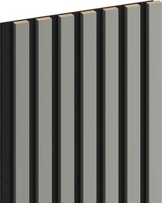Mexen Lam-F, akustické stěnové lamely 275 × 31,5 cm, filc 6 mm, šedá matná, S105-275317-2812-052