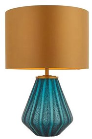 Endon 93059 - Stolní lampa ALYSSIA 1xE27/10W/230V zlatá/modrá 93059