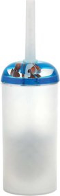 Aqualine Pyxis - WC štětka Nemo na postavení, bílá/ modrá PY3389