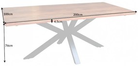 Designový jídelní stůl Fabrico II 200 cm Sheesham