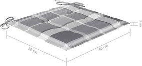Zahradní jídelní židle s poduškami 4 ks masivní akáciové dřevo 3078334