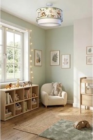 Brilagi-LED Dětský přisazený lustr BOBO 1xE27/60W/230V pr.40 cm krém./zel./džun.
