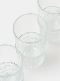 Sinsay - Sada sklenic s reliéfním vzorem 4 pack - clear