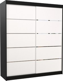 ADRK Furniture Posuvná skříň SPECTRA 180 SW-SPE-B+W-180+A302