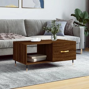 vidaXL Konferenční stolek 90 x 50 x 40 cm kompozitní dřevo [829192] Barva: hnědý dub