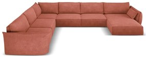 Červená rohová pohovka (levý roh) Vanda – Mazzini Sofas