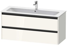 Duravit Ketho.2 - Umyvadlová skříňka 55x121x48 cm, 2 zásuvky, lesklá bílá K25265022220000