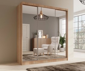 ADRK Furniture Šatní skříň s posuvnými dveřmi Tola 200 ADRK-SW-TOL-200-S