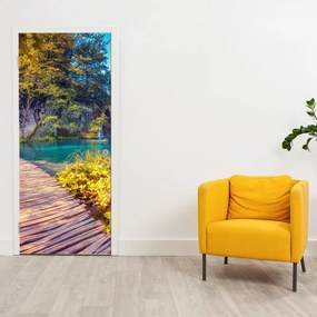 Fototapeta na dveře - Jezero Plitvice (95x205cm)