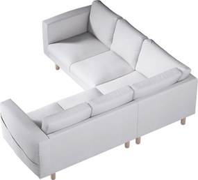 Potah na pohovku IKEA Norsborg rohová 4-místná barva šedá látka pletený vzor