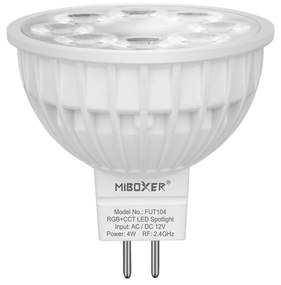 Miboxer LED stmívatelná žárovka MR16, RGB+CCT, 4W, 2.4GHz, FUT104