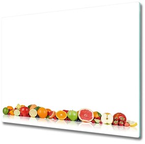 Skleněná krájecí deska Barevné ovoce 60x52 cm