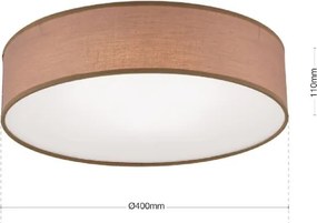 Orion DL7-617/3Braun Stropní svítidlo SEDA hnědé, průměr 40cm