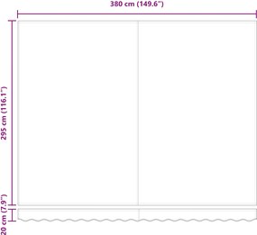 Rám markýzy Antracitová 400 × 300 cm 3330502