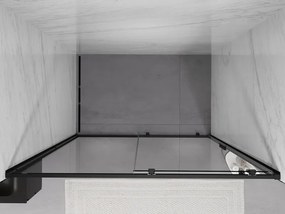 Mexen Exo, posuvné sprchové dveře, 170 cm, transparentní sklo, černá, 8151-170-000-70-00