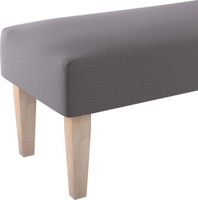 Dlouhá lavička 100x40cm barva hnědá látka sametová