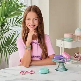 MAKE IT REAL Sada na výrobu náramků Macaron box / 3 pouzdra ve tvaru m