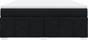Box spring postel s matrací černá 180x200 cm textil 3285493
