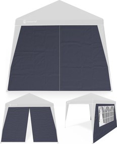 Boční stěna Skládací zahradní altán Capri sada 2 ks antracitová 3x3m