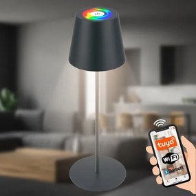 Briloner 7559015-LED RGB St stolní lampa COLORIS 3,5W/5V IP44 2000mAh Wi-Fi Tuya