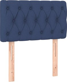 Box spring postel s matrací modrá 80x200 cm textil 3140255