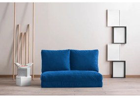 Hanah Home Rozkládací futonová pohovka TAIDA modrá 859FTN1266